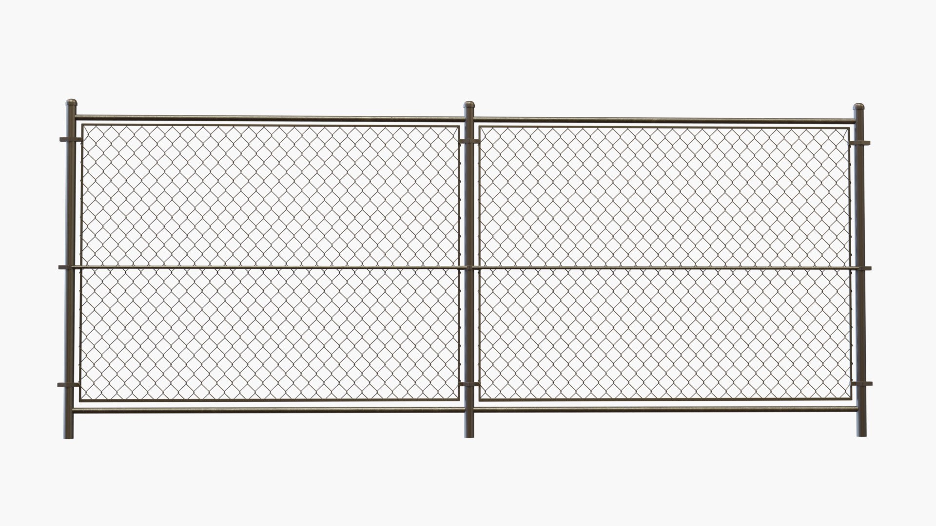 3D Chain Link Fence - TurboSquid 2201388