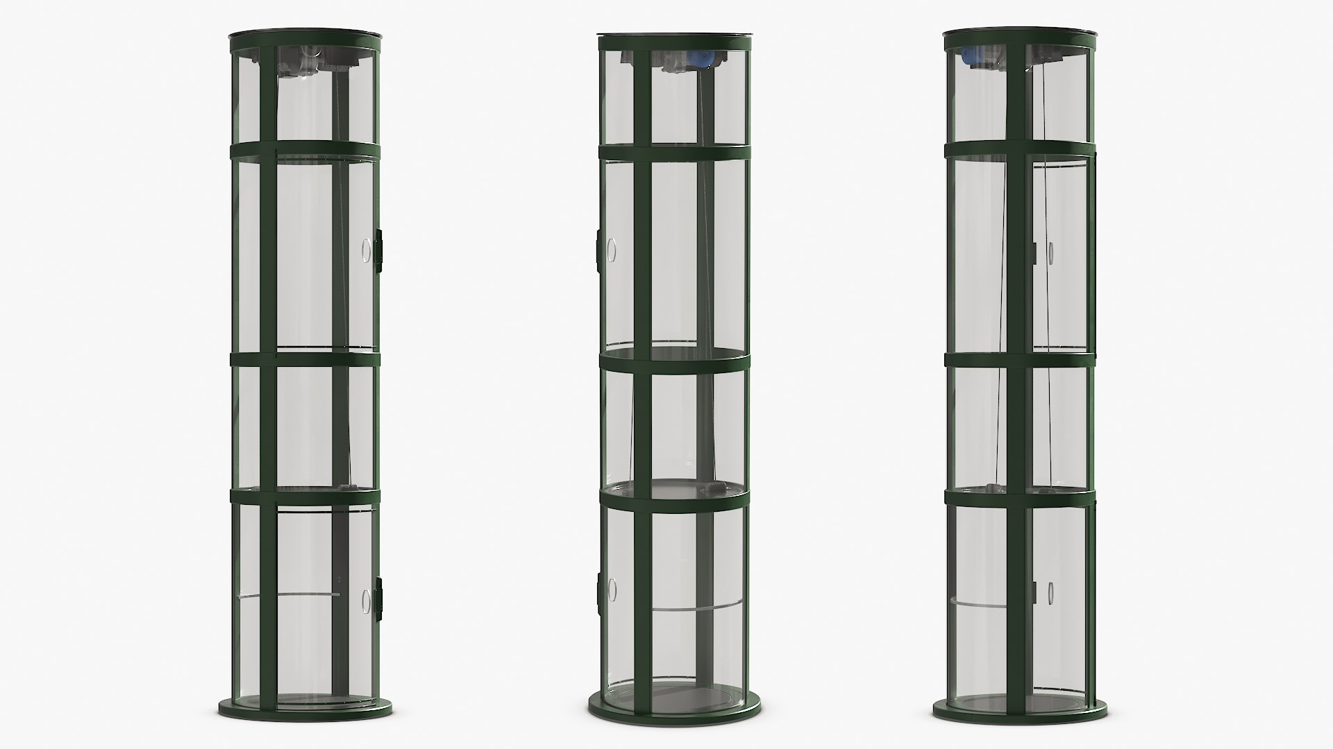 3D Model Petite Glass Lift Green - TurboSquid 2300592