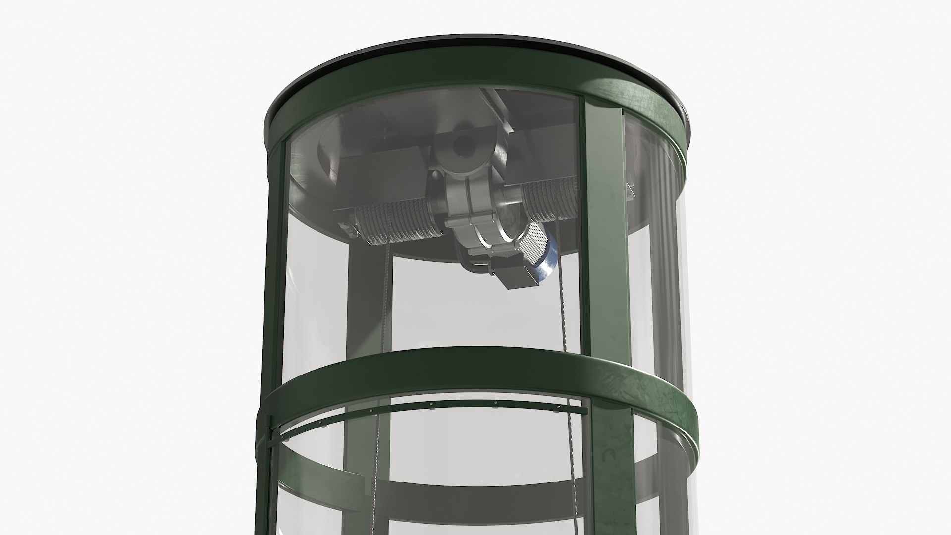 3D Model Petite Glass Lift Green - TurboSquid 2300592