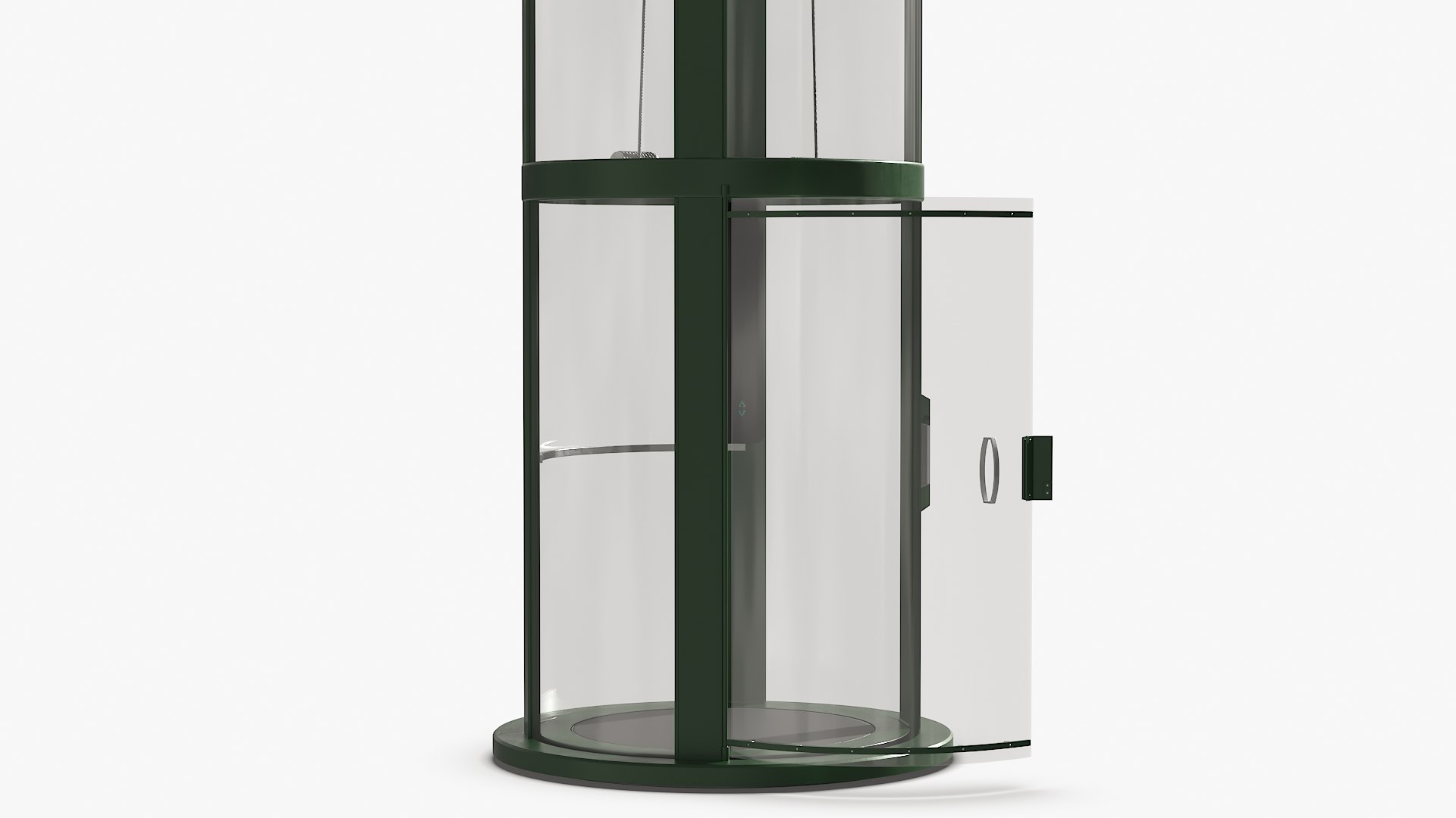 3D Model Petite Glass Lift Green - TurboSquid 2300592