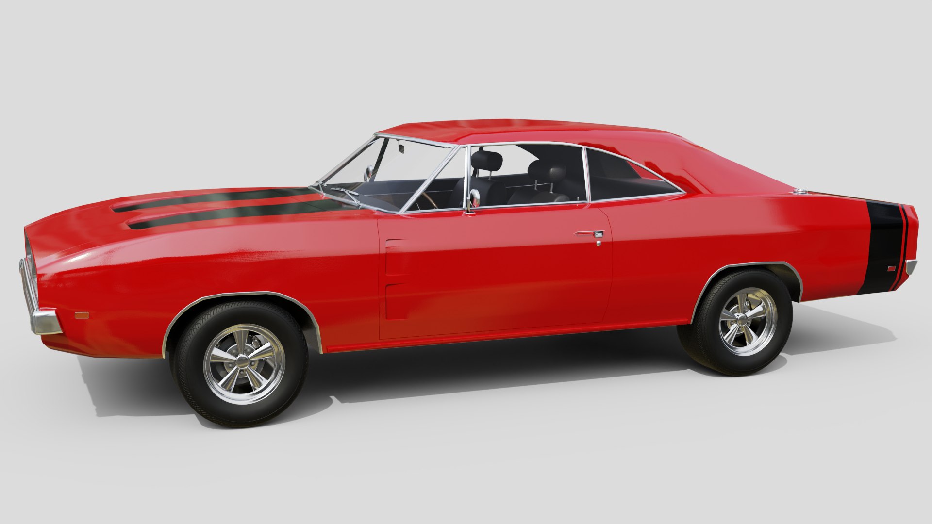 Classic Muscle Car Realistic And Game-Ready 3D Model - TurboSquid 2345013