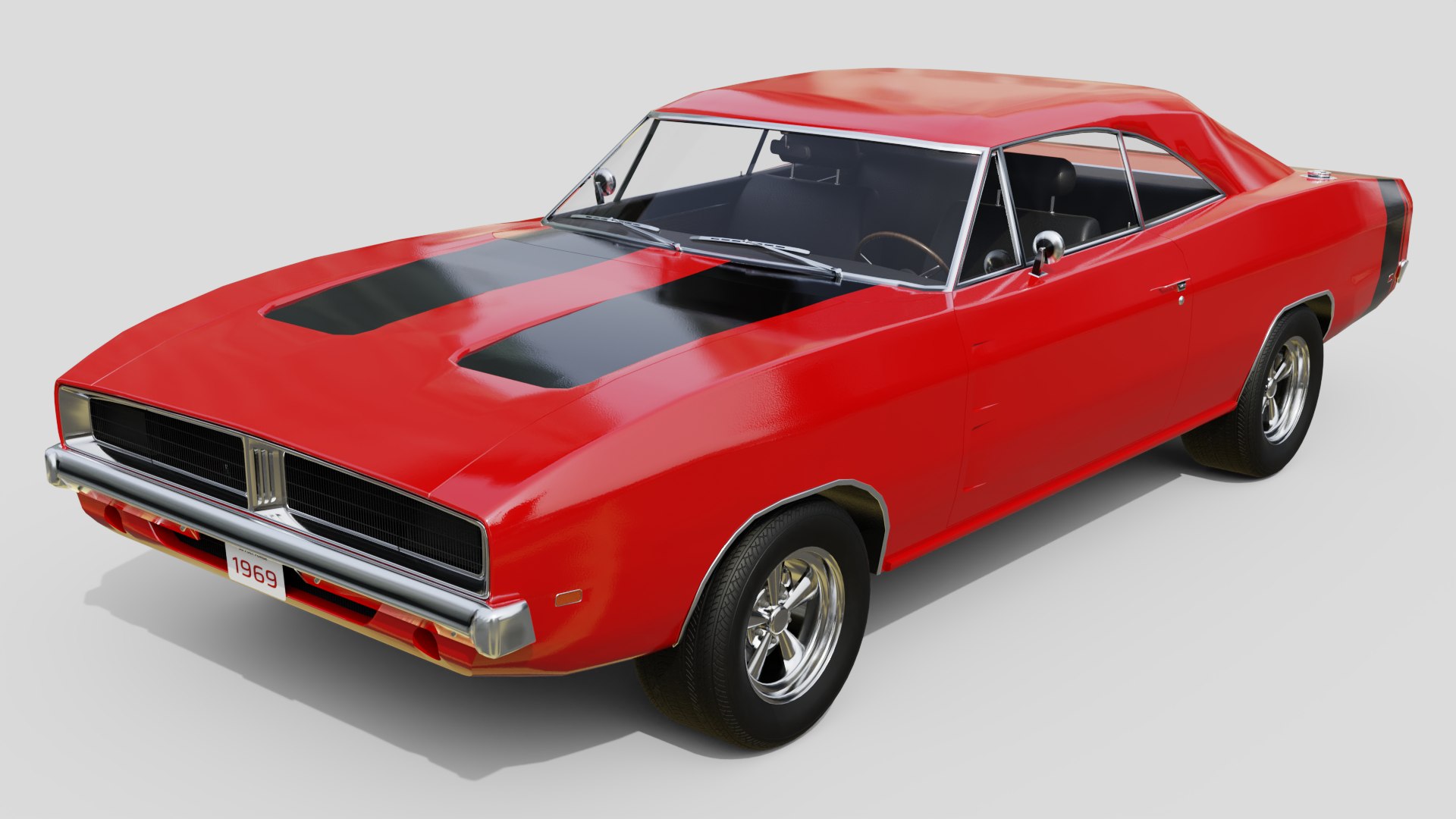 Classic Muscle Car Realistic And Game-Ready 3D Model - TurboSquid 2345013