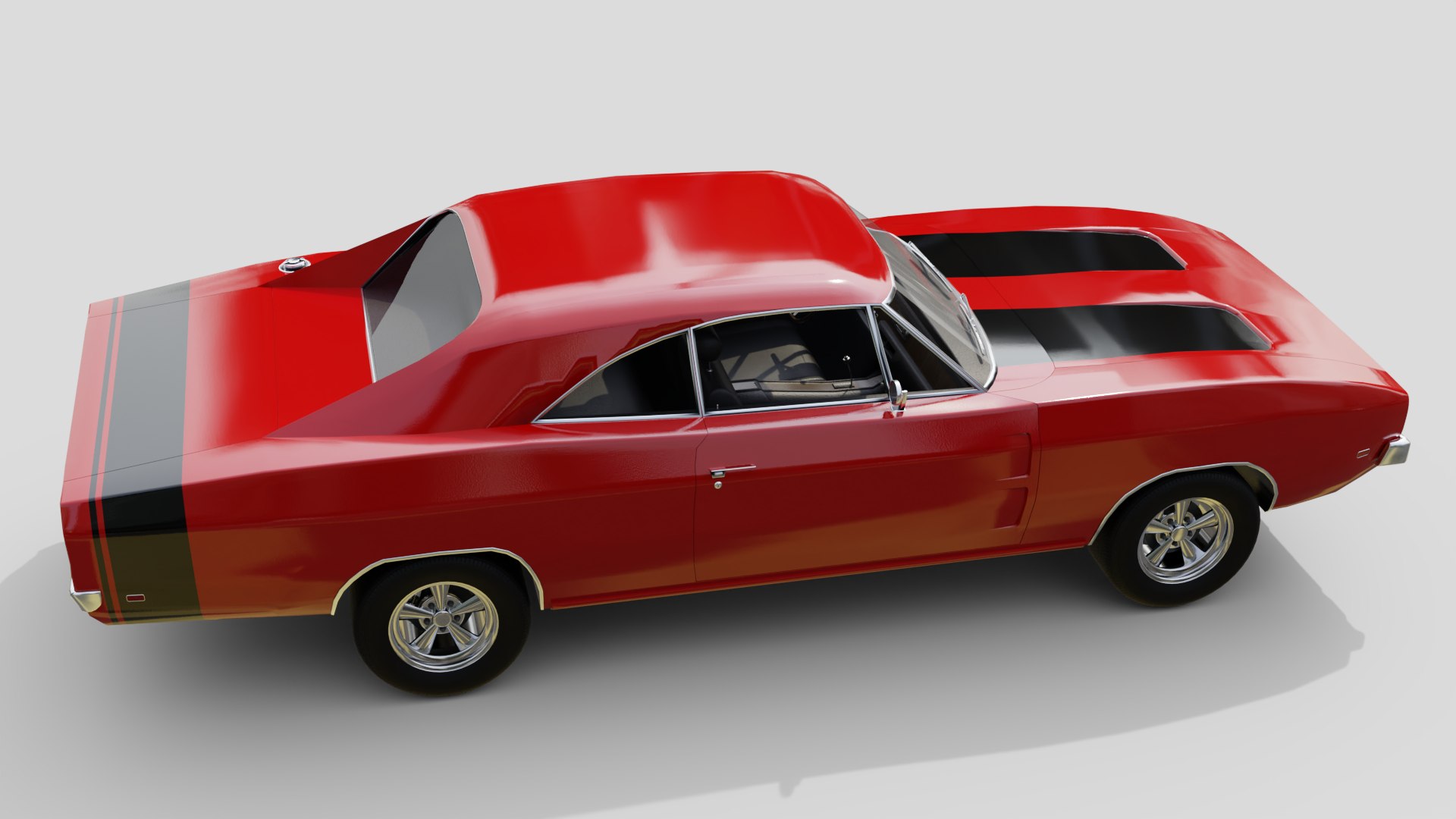 Classic Muscle Car Realistic And Game-Ready 3D Model - TurboSquid 2345013