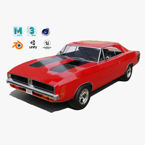 modelo 3d Muscle Car clásico realista y listo para jugar - TurboSquid ...