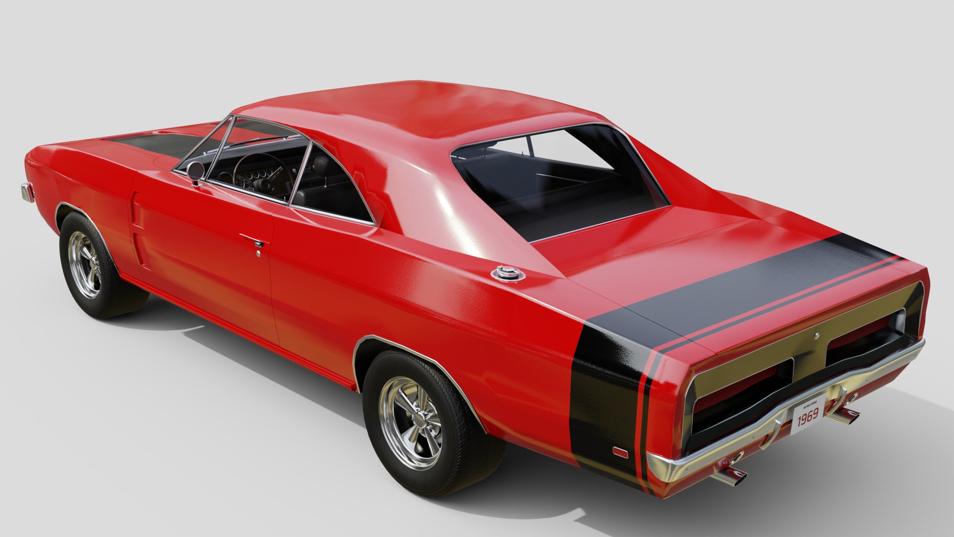 Classic Muscle Car Realistic And Game-Ready 3D Model - TurboSquid 2345013