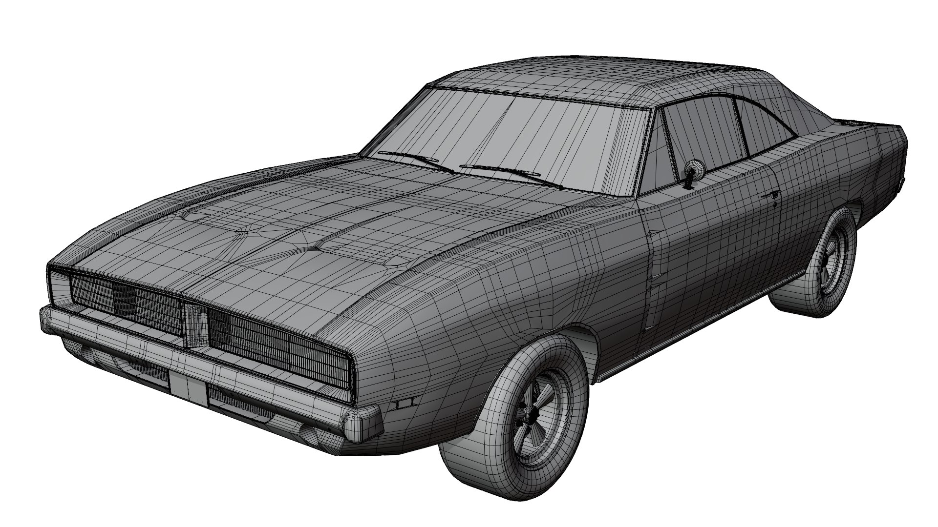Classic Muscle Car Realistic And Game-Ready 3D Model - TurboSquid 2345013