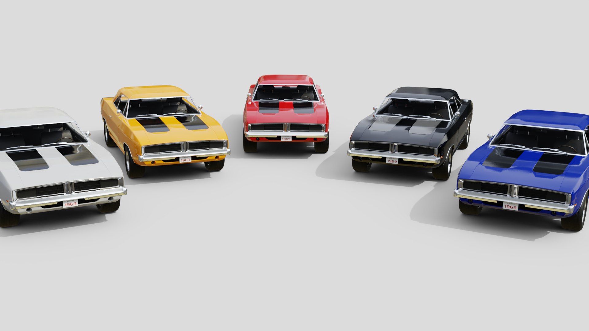 Classic Muscle Car Realistic And Game-Ready 3D Model - TurboSquid 2345013