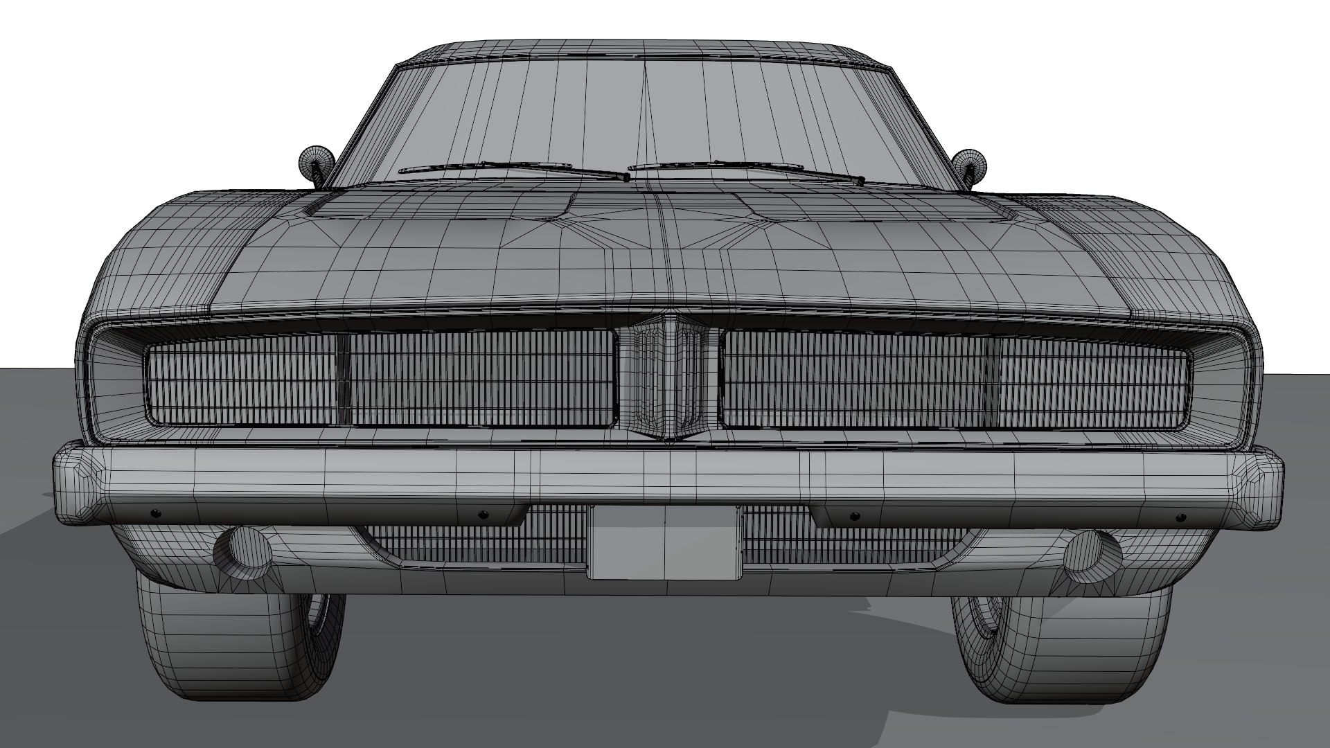 Classic Muscle Car Realistic And Game-Ready 3D Model - TurboSquid 2345013