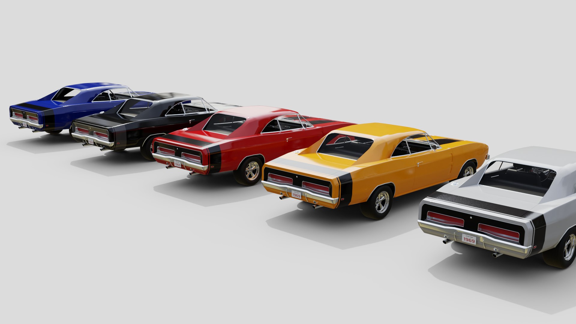 Classic Muscle Car Realistic And Game-Ready 3D Model - TurboSquid 2345013