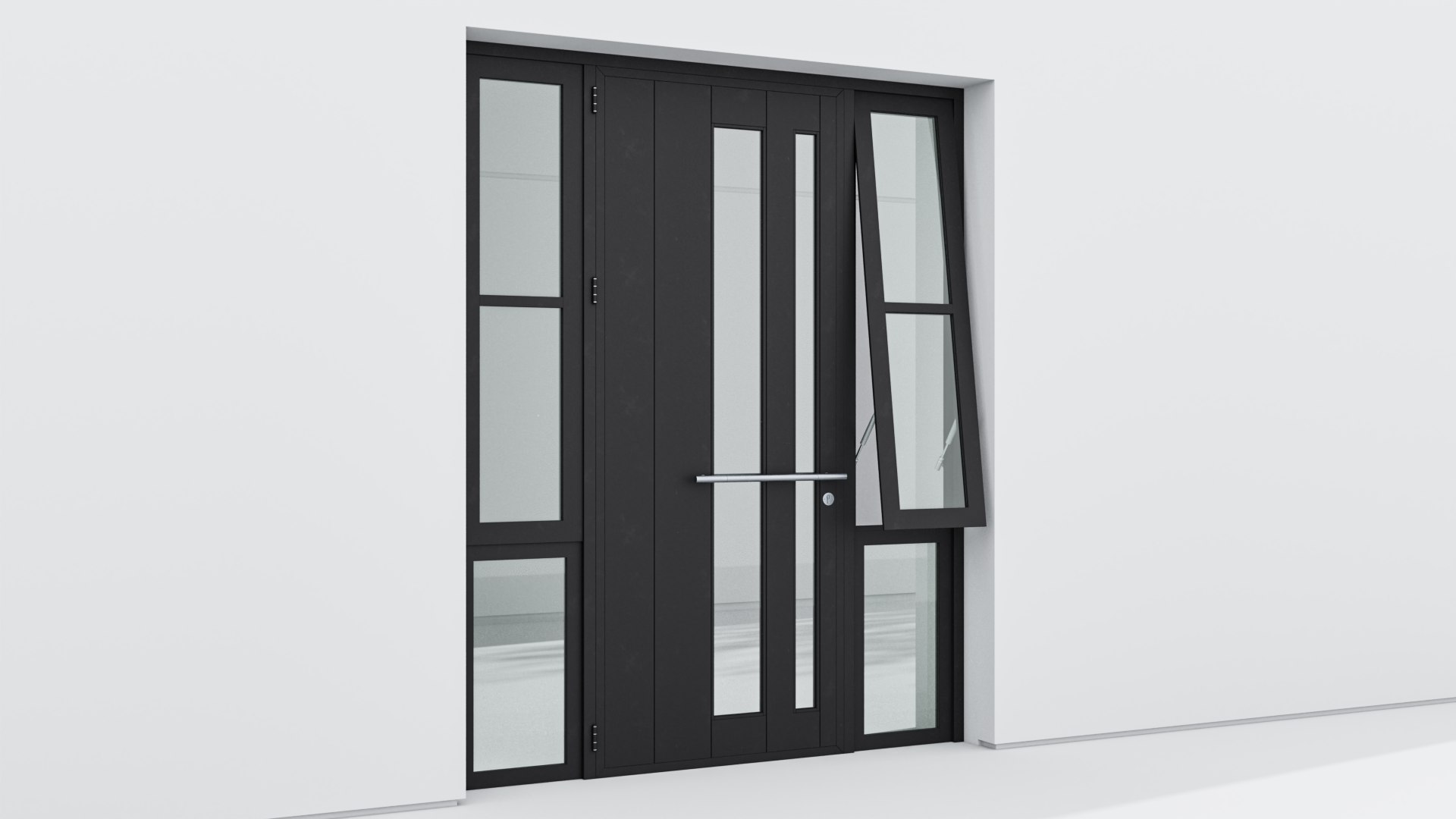 3D Aluminium Door 272 Model - TurboSquid 2050357