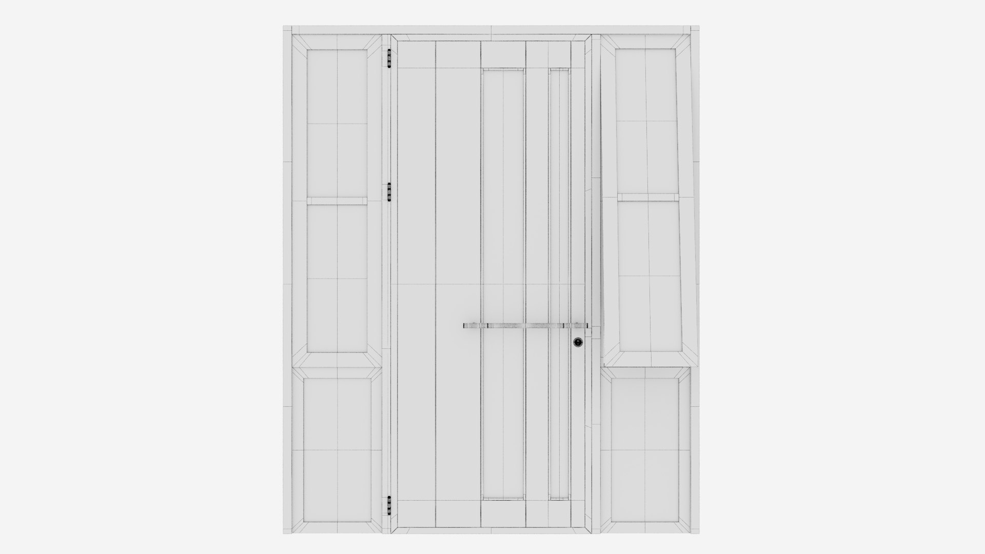 3D Aluminium Door 272 Model - TurboSquid 2050357