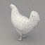 3d model rigged chicken