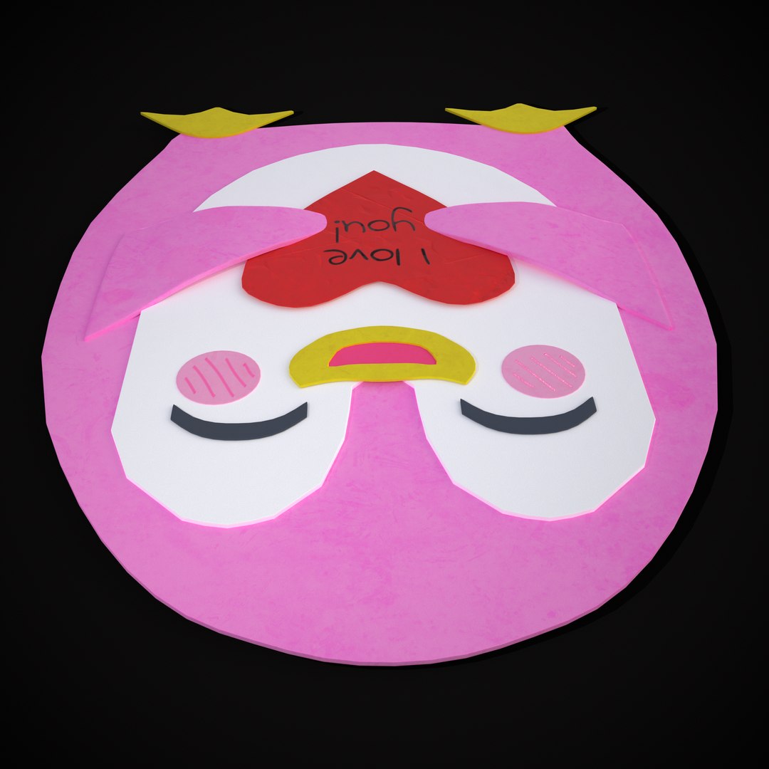 Penguin Heart Card Model - TurboSquid 2045677