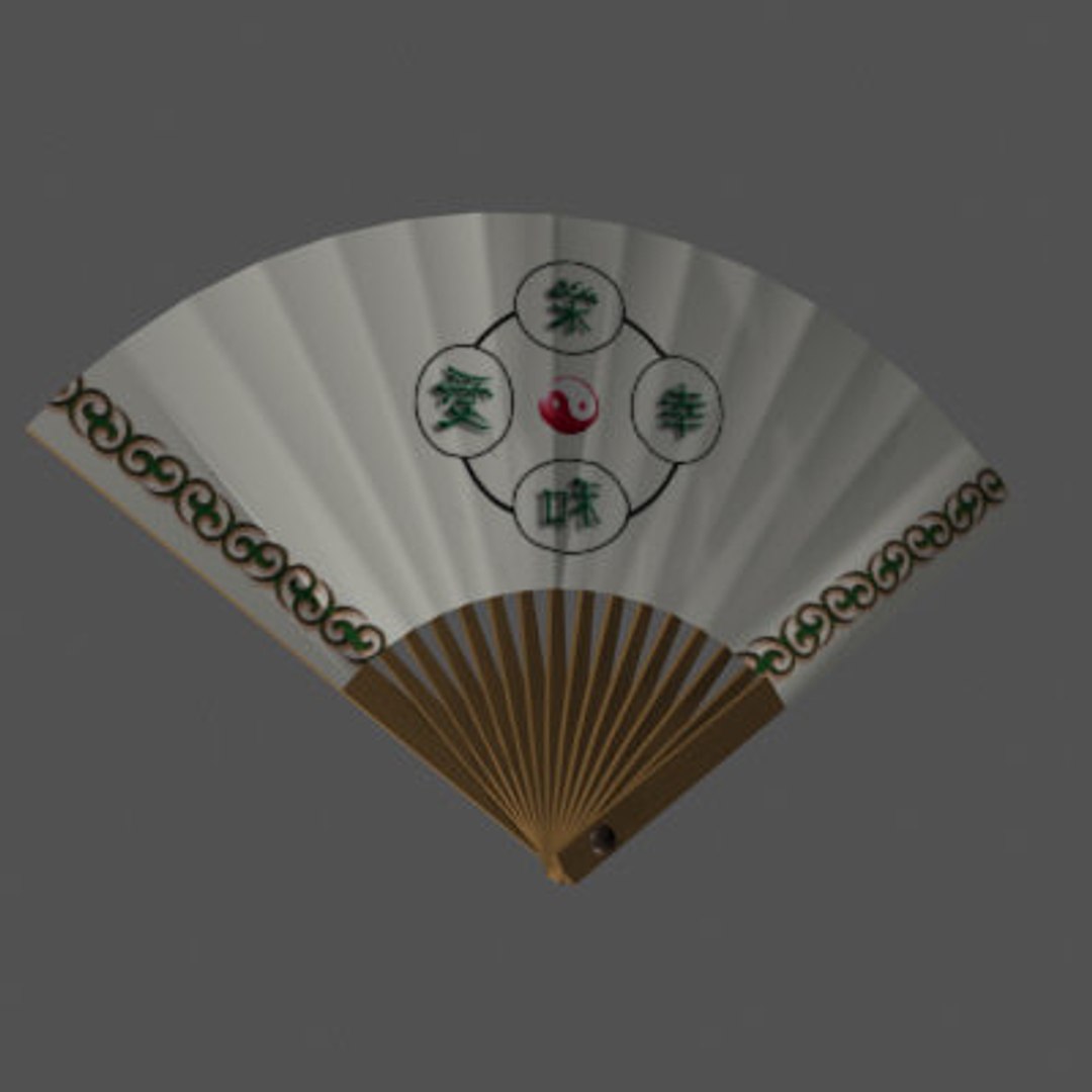 Japanese Fan 3d Model