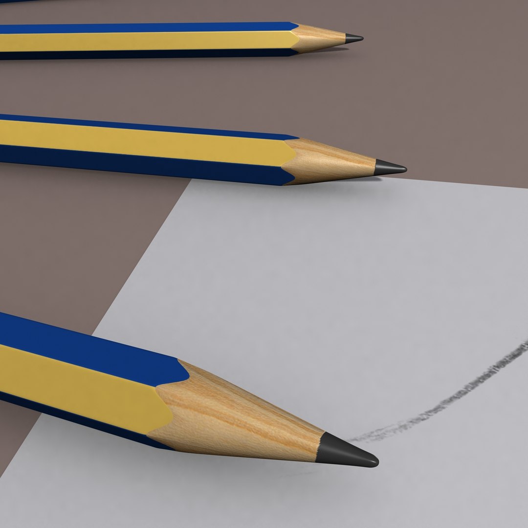 Drawing Pencils 3D - TurboSquid 1200697