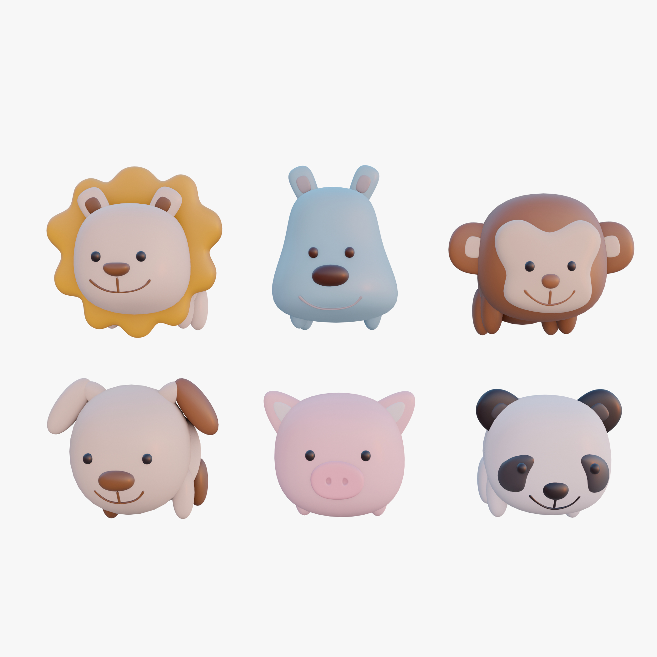 3D Animals Pack Low-poly 3D model - TurboSquid 1886934