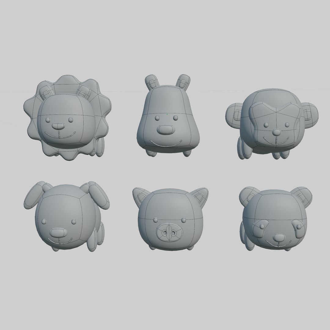 3D Animals Pack Low-poly 3D Model - TurboSquid 1886934