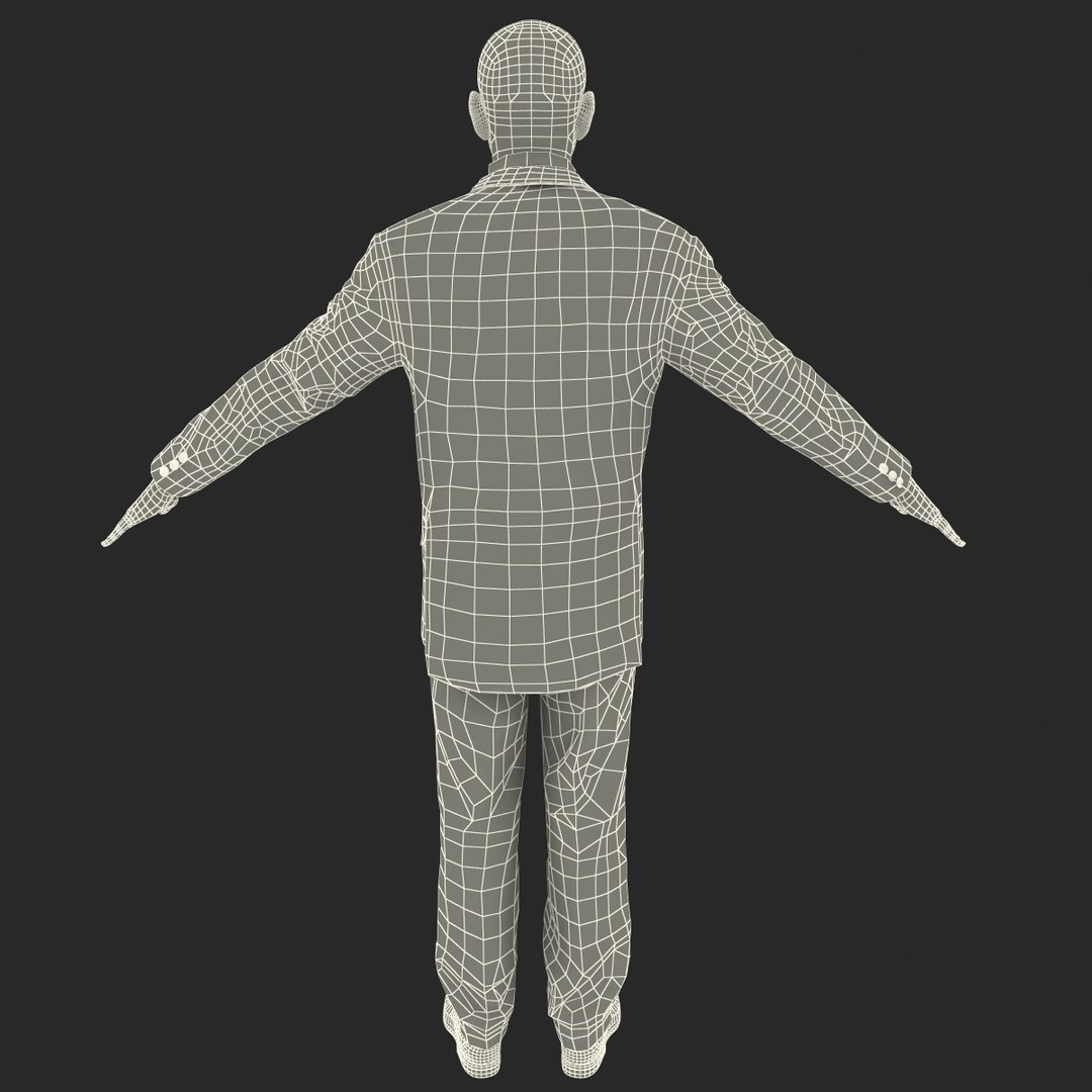 3d model george w bush rigged