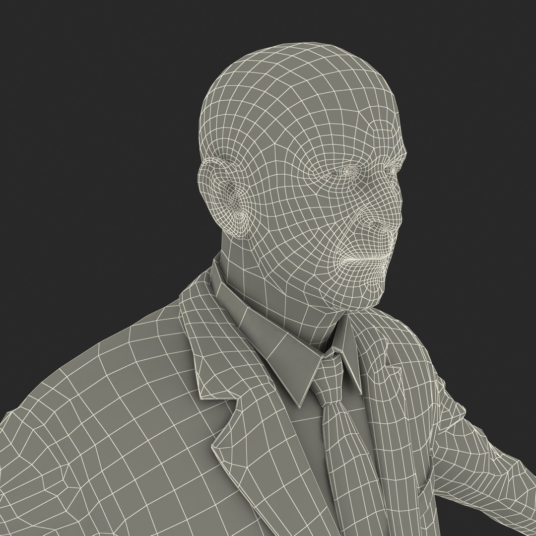 3d model george w bush rigged