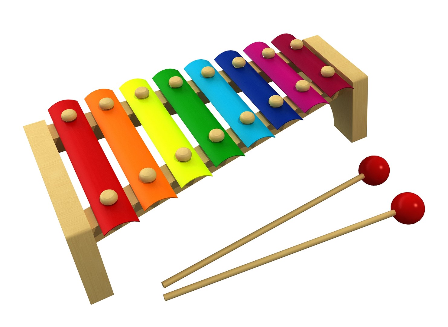 Toy Xylophone 3D Model - TurboSquid 1363711