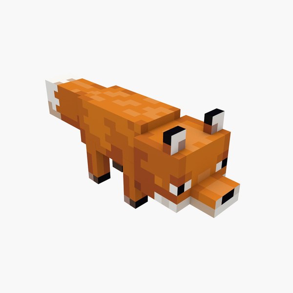 modelo 3d Zorro de Minecraft - TurboSquid 2347444