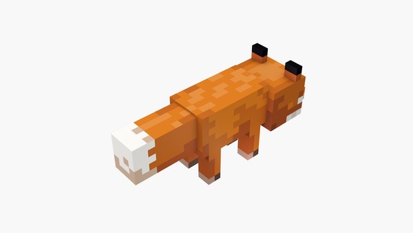 modelo 3d Zorro de Minecraft - TurboSquid 2347444