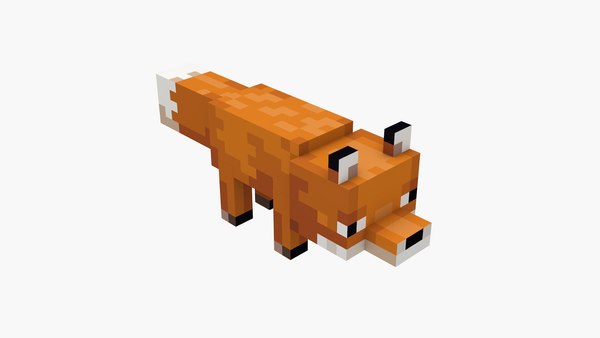 modelo 3d Zorro de Minecraft - TurboSquid 2347444