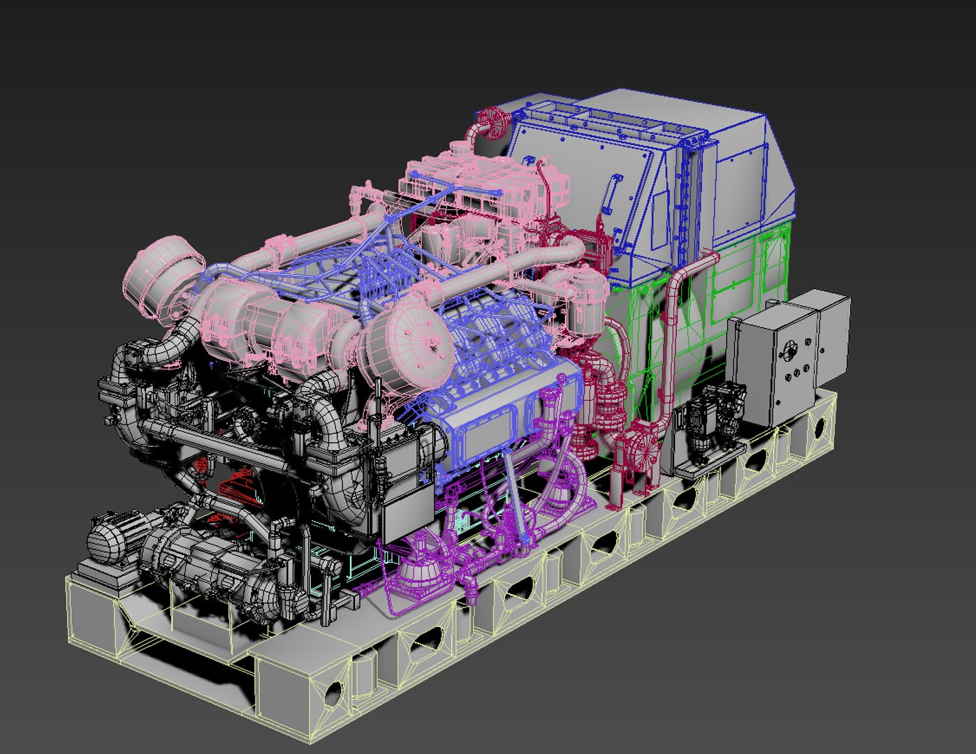 Ship Service Diesel 3d X
