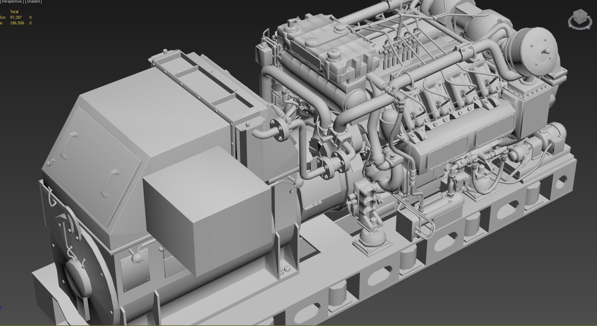 Ship Service Diesel 3d X