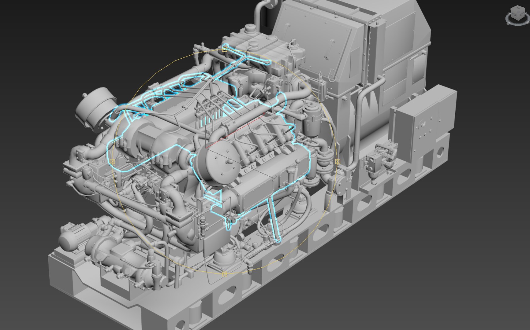 Ship Service Diesel 3d X