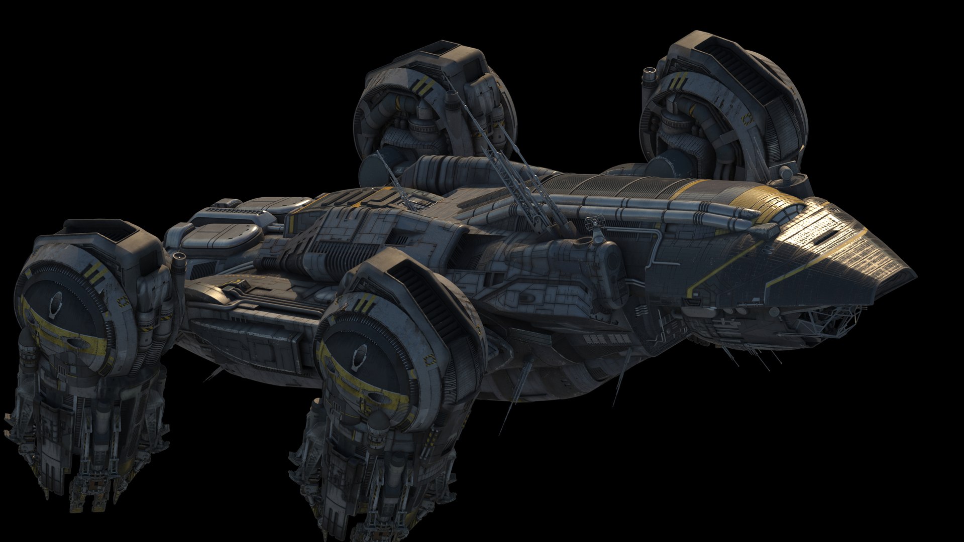 Prometheus spaceship pro 2019 3D model - TurboSquid 1559452