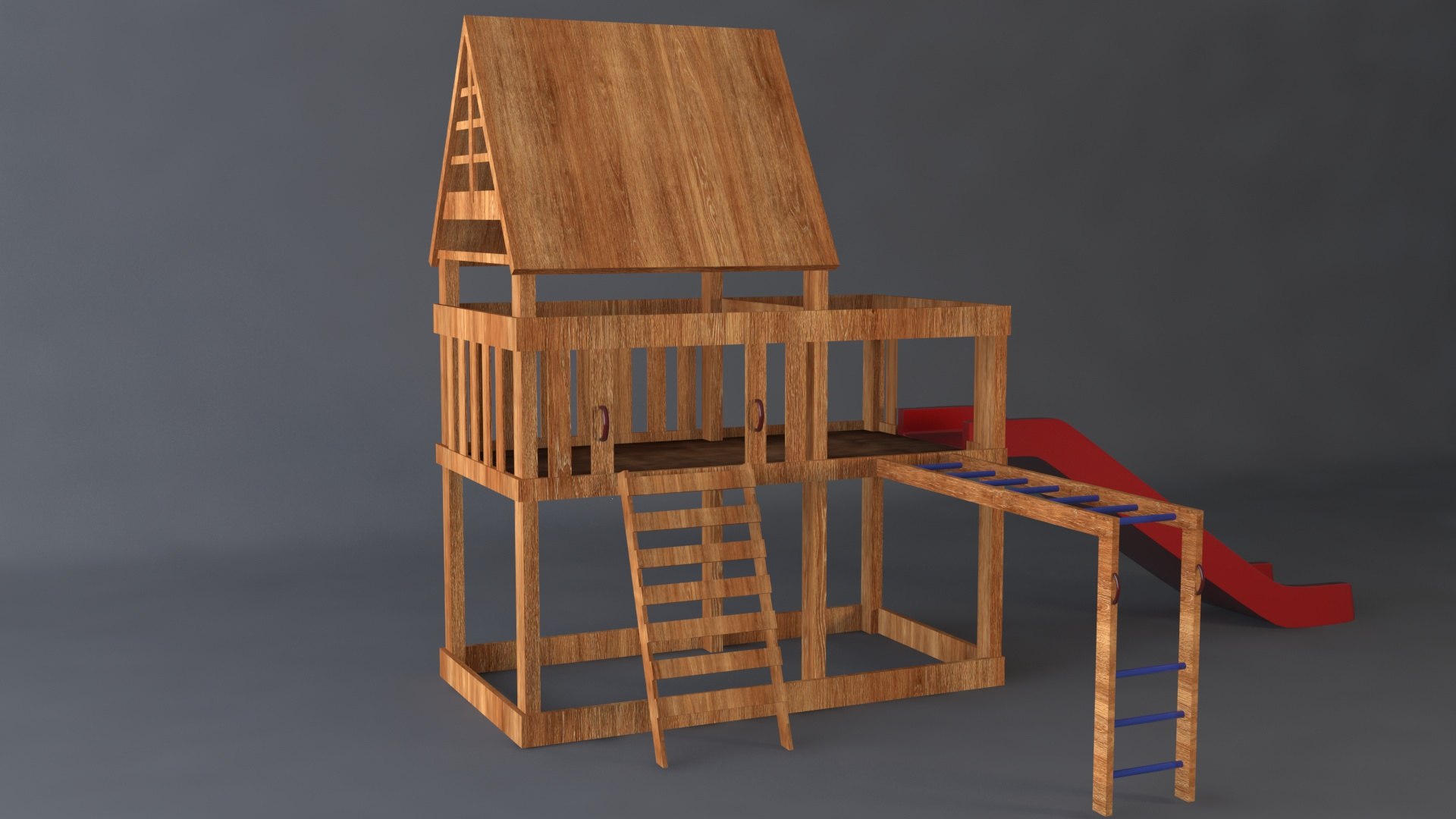 Playground slide architecture 3D model - TurboSquid 1694482