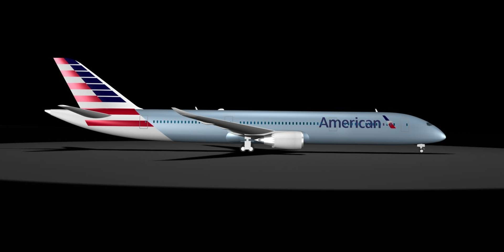 3d 787-9 new logo 787 model