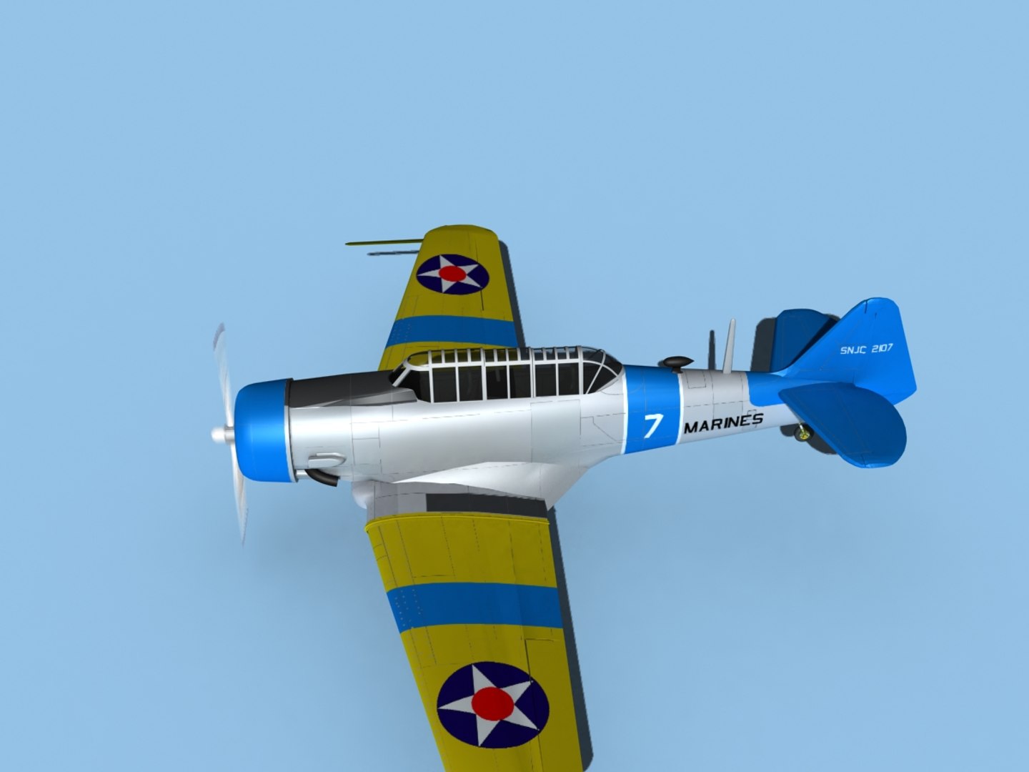 Snj harvard north american 3D - TurboSquid 1489618