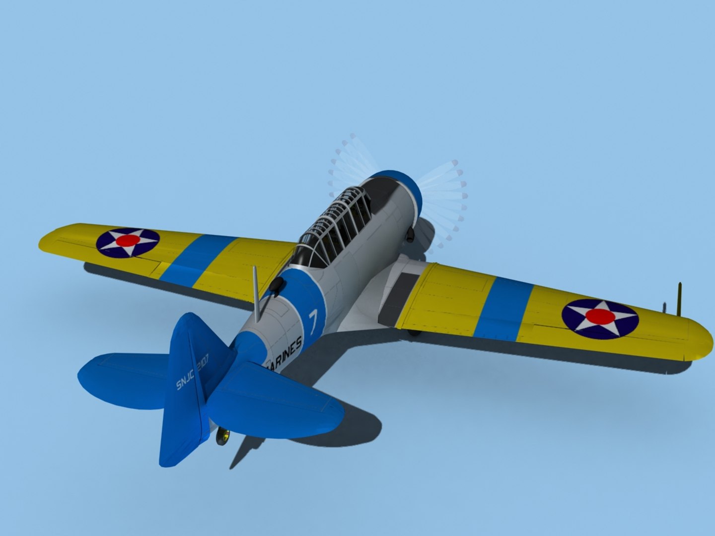 Snj harvard north american 3D - TurboSquid 1489618