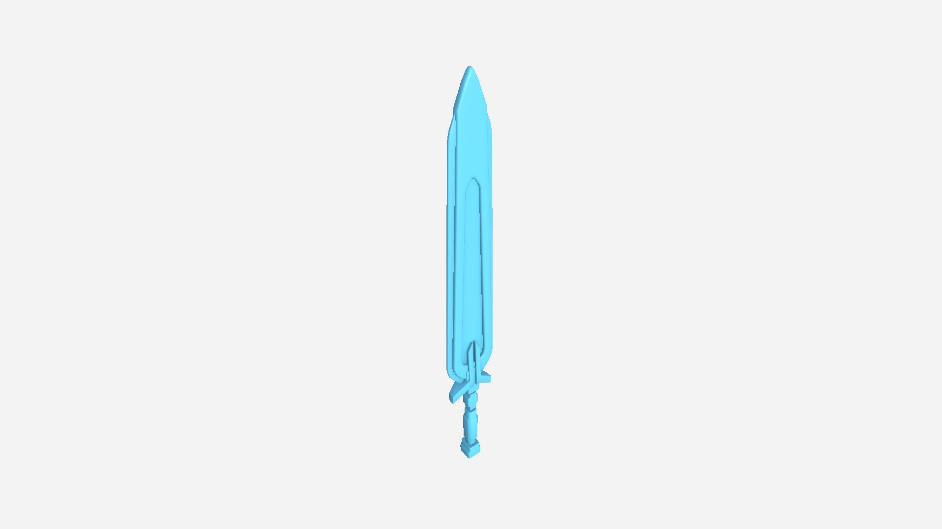 3D SciFi Sword B02 White Blue - Sci Fi Weapon Design Model - TurboSquid ...