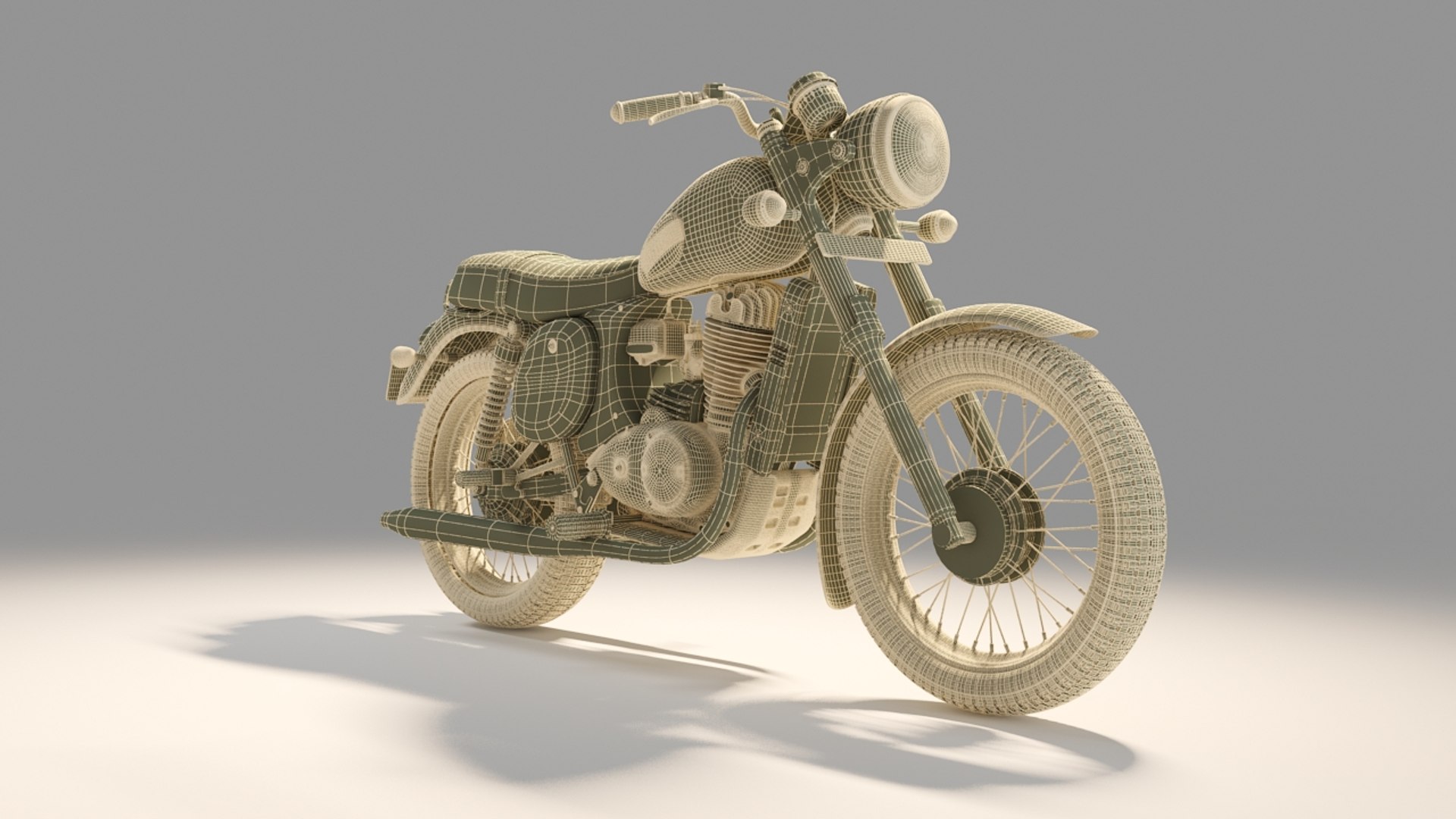 Jawa Motorcycle 3D Model - TurboSquid 1360861