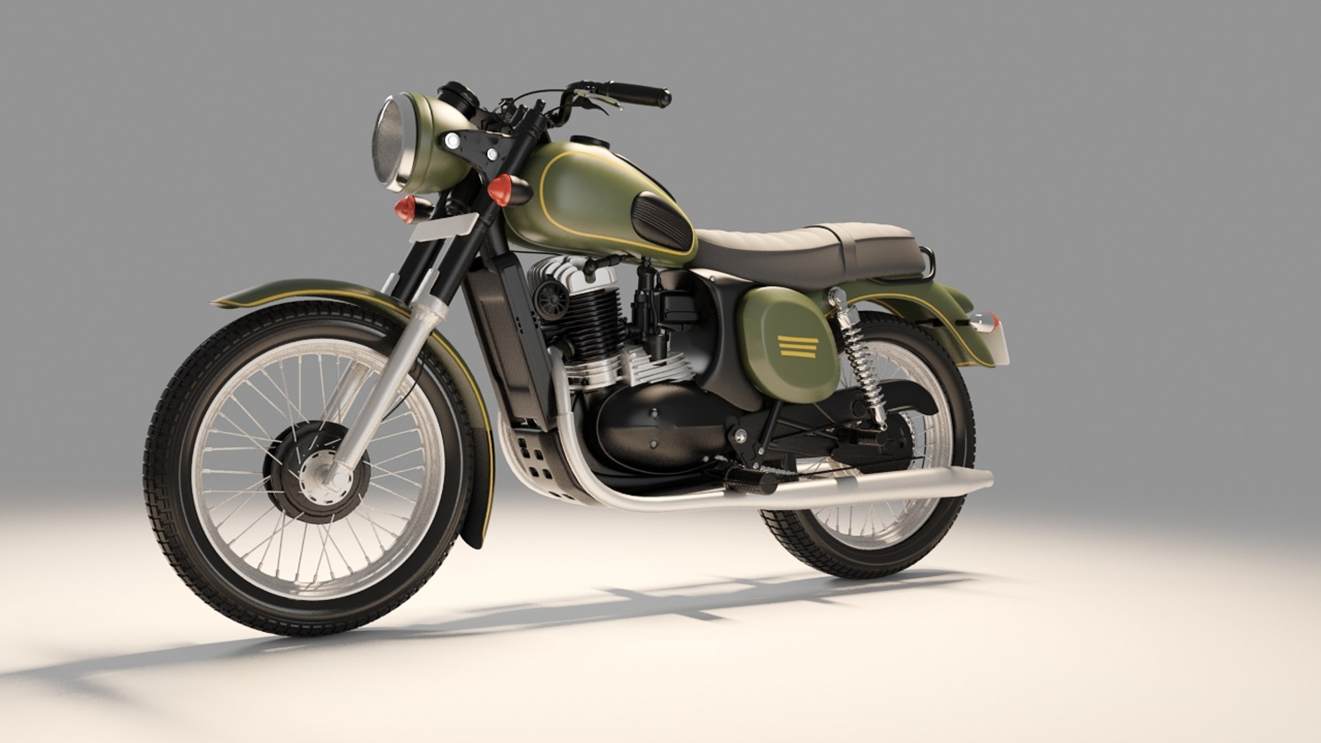 Jawa Motorcycle 3D Model - TurboSquid 1360861