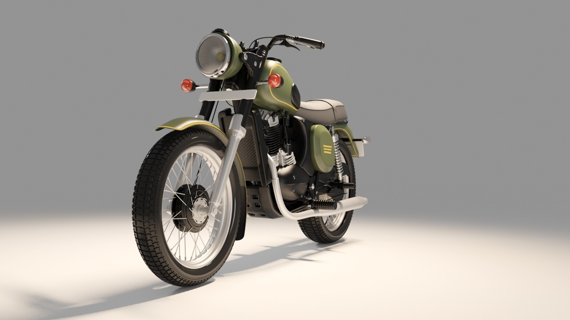 Jawa Motorcycle 3D Model - TurboSquid 1360861