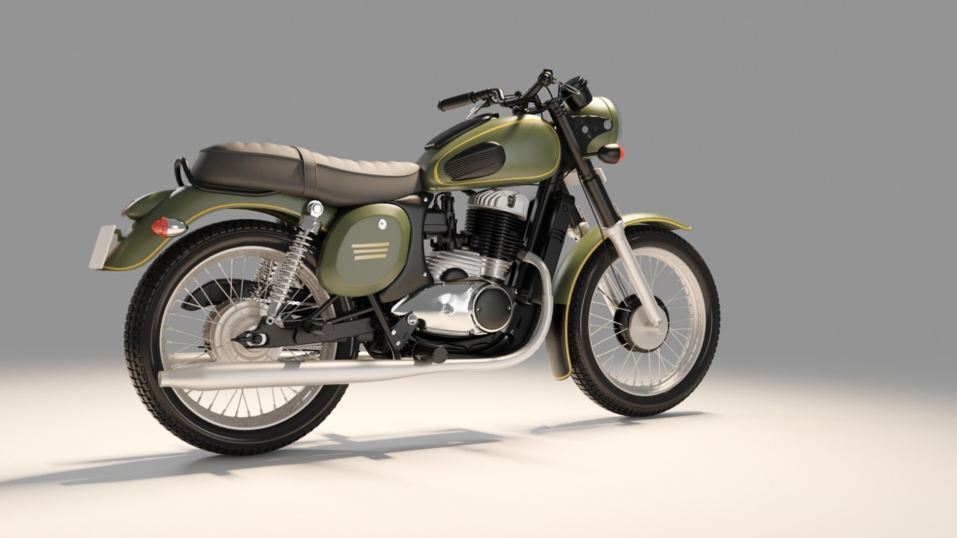Jawa Motorcycle 3D Model - TurboSquid 1360861