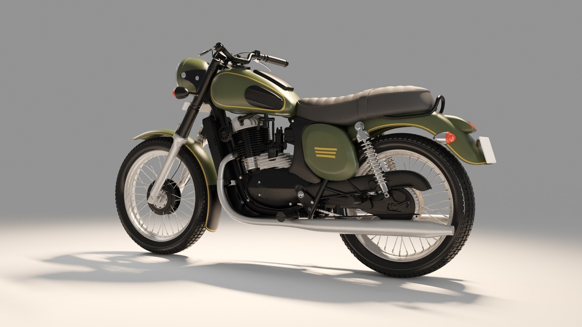Jawa Motorcycle 3D Model - TurboSquid 1360861