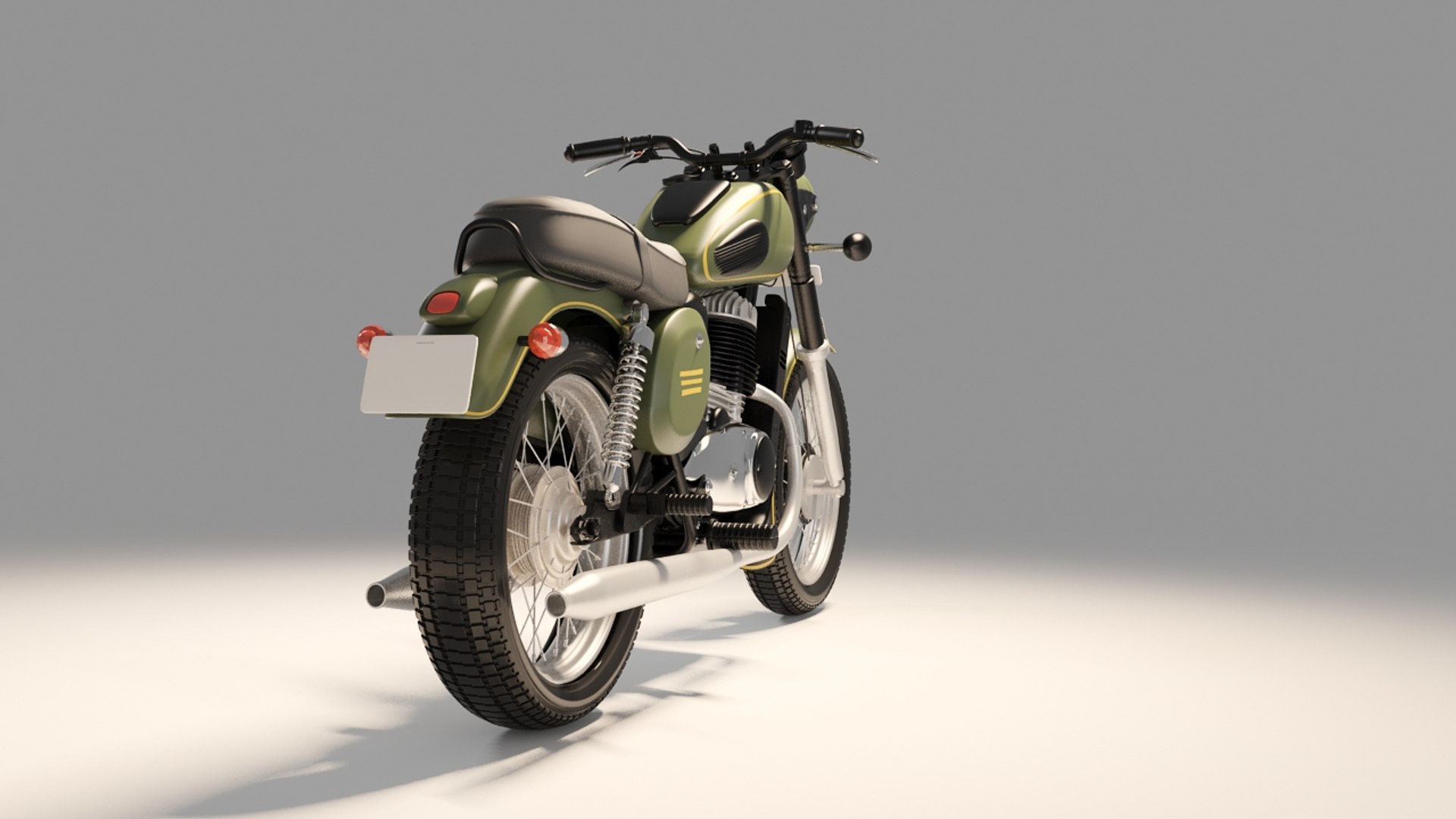 Jawa Motorcycle 3D Model - TurboSquid 1360861