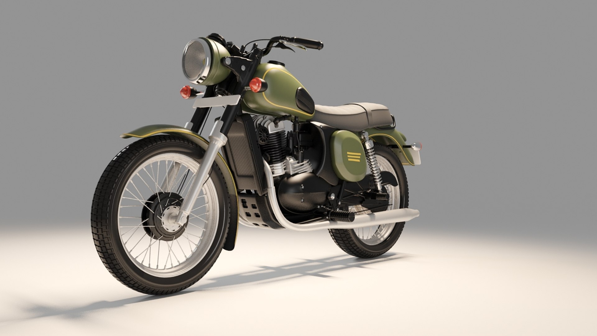 Jawa Motorcycle 3D Model - TurboSquid 1360861