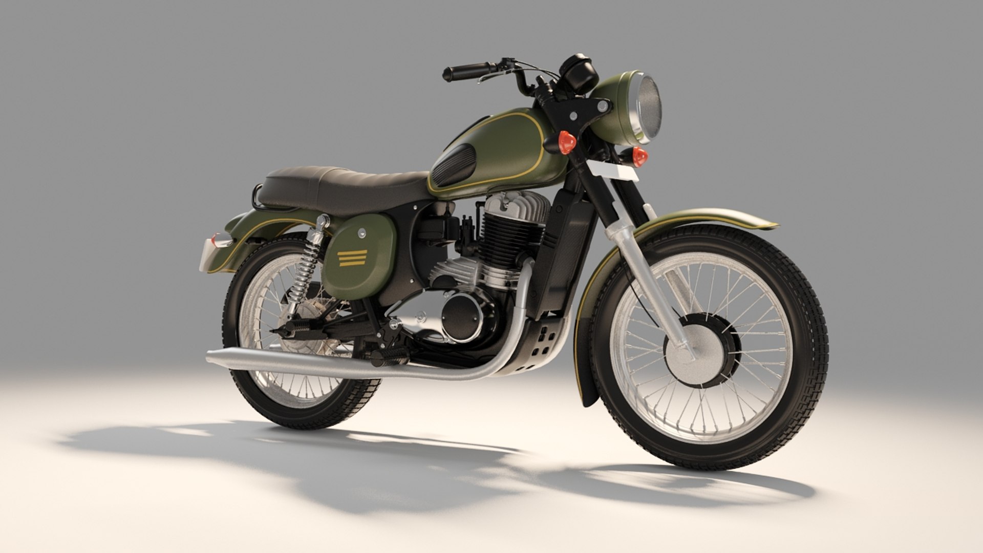 Jawa Motorcycle 3D Model - TurboSquid 1360861