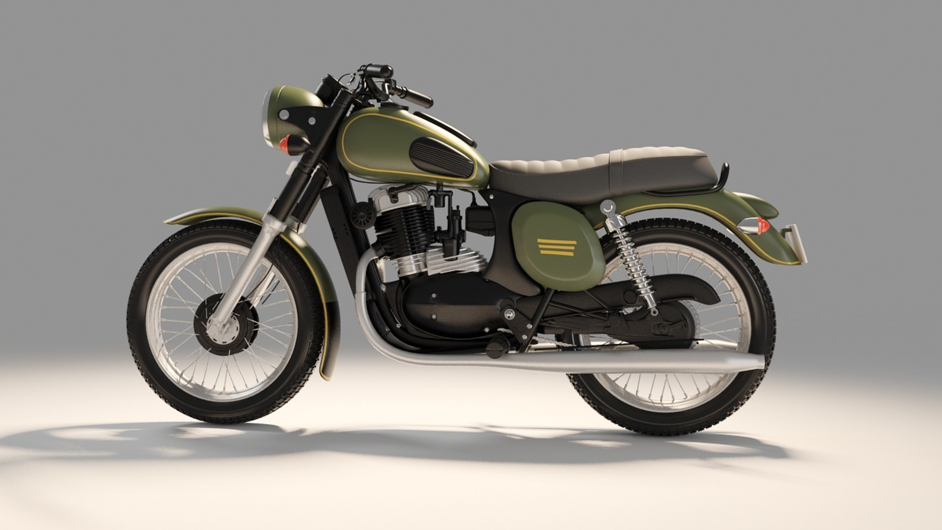 Jawa Motorcycle 3D Model - TurboSquid 1360861