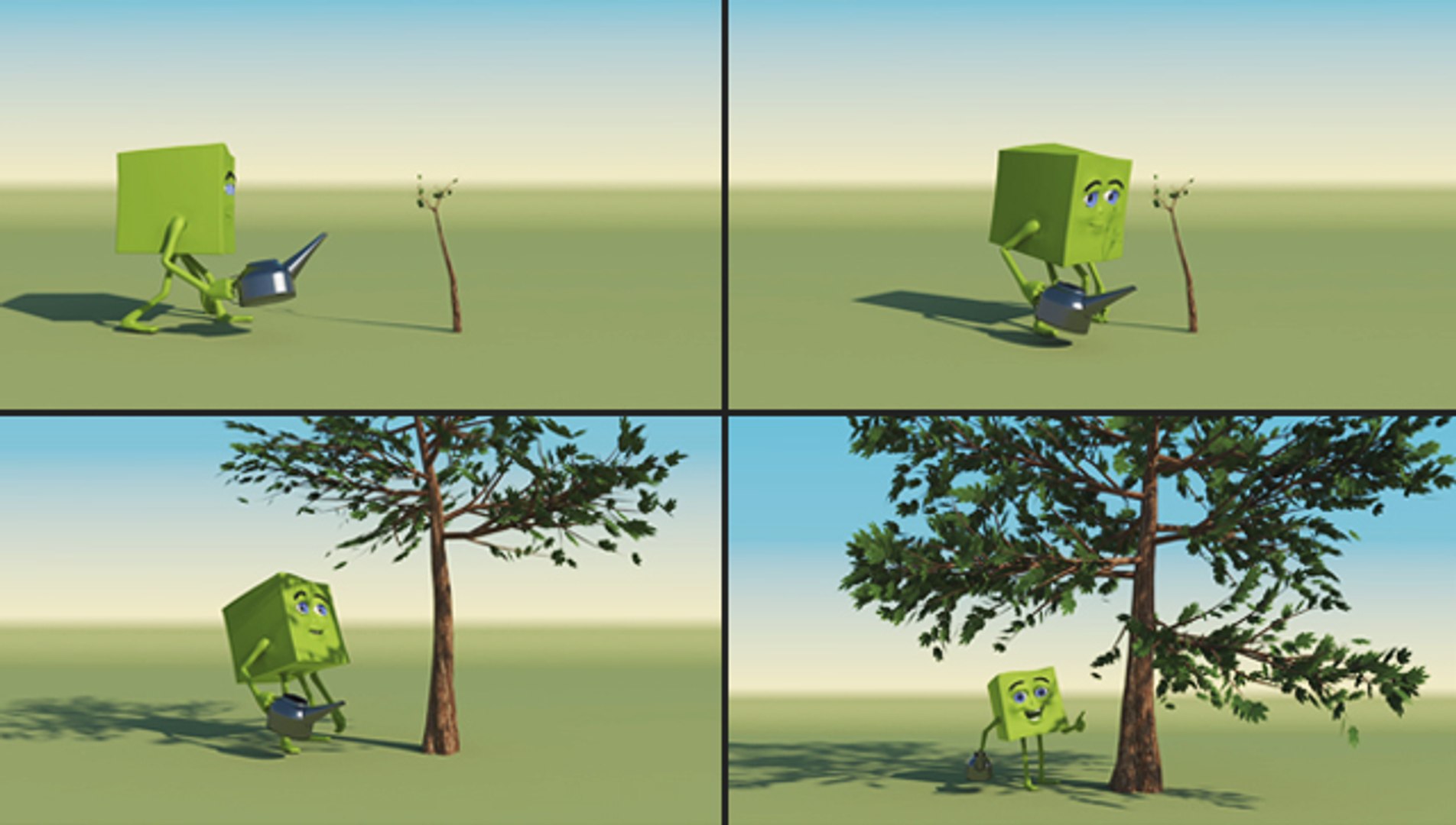 character glitch 3d model