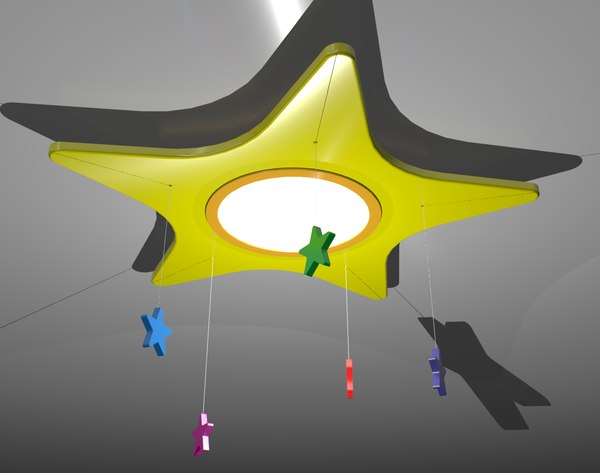 star lamp 3d max