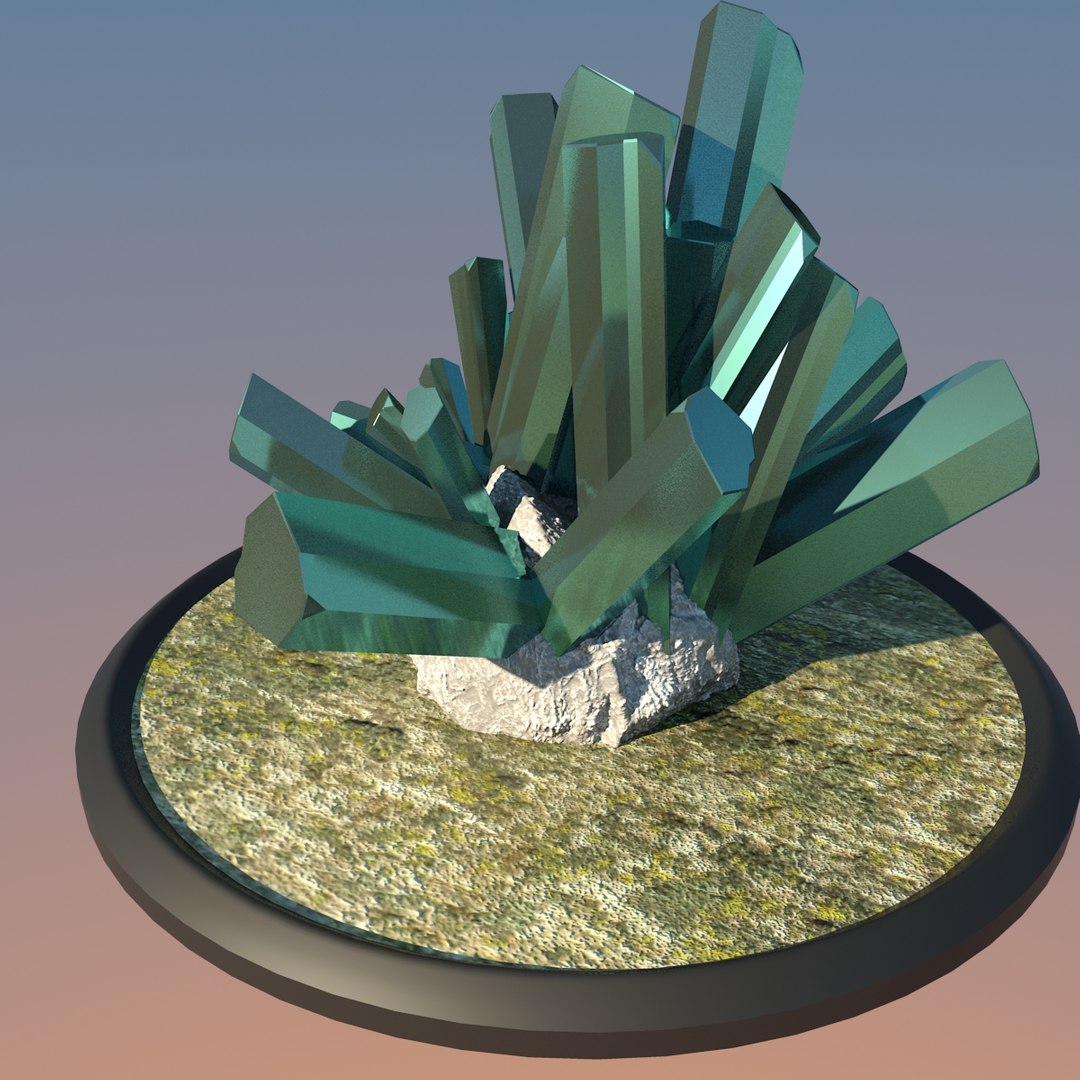 natural crystal 3d model