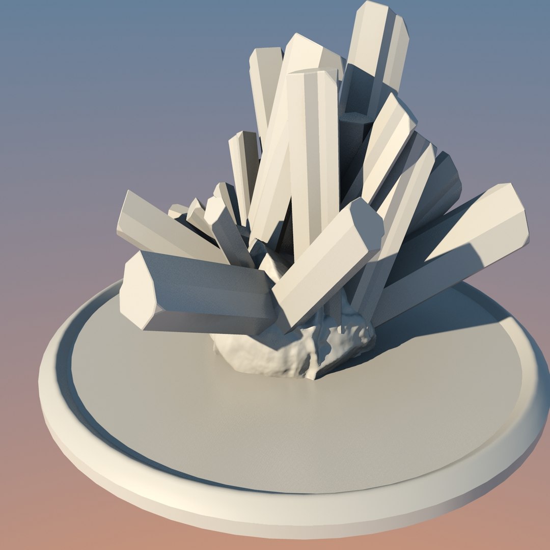 natural crystal 3d model