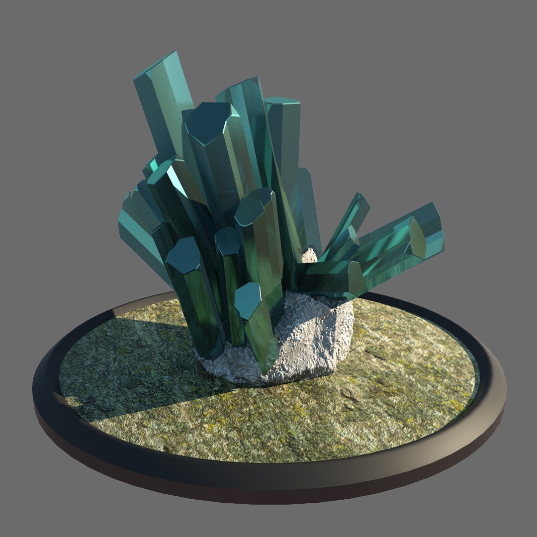natural crystal 3d model